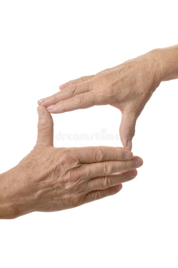 Hands Frame Isolated on White Stock Photo - Image of shot, human: 39558534