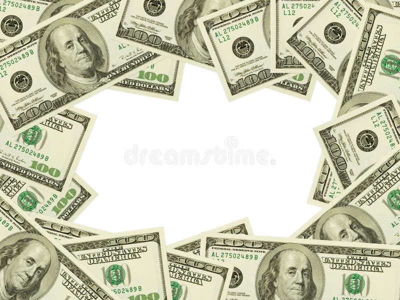 Frame made of money stock image. Image of exchange, symbol - 50203507