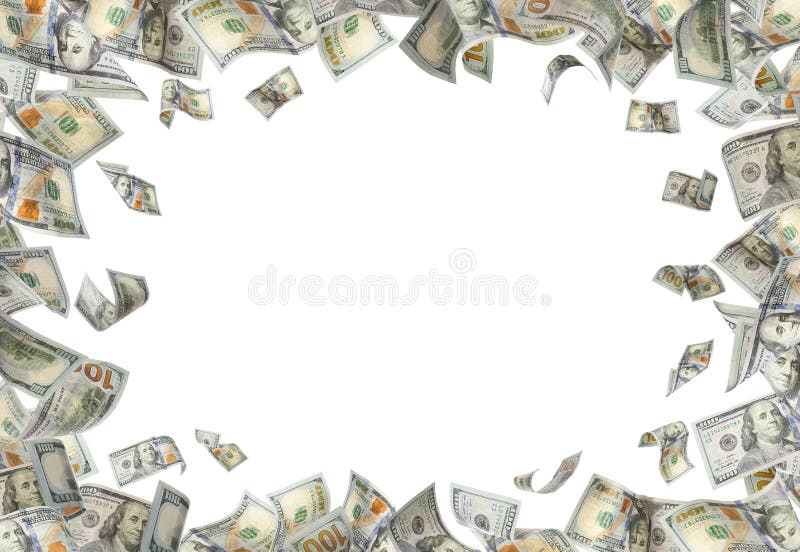 Frame Made of Money on Background, Space for Text. Currency Exchange ...