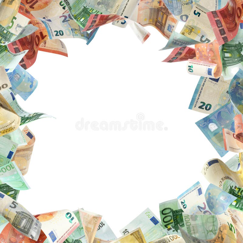 Frame Made of Money on Background, Space for Text. Currency Exchange ...