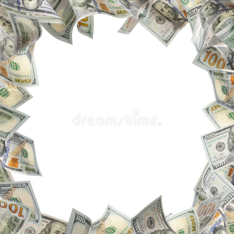 Frame Made of Money on Background, Space for Text. Currency Exchange ...