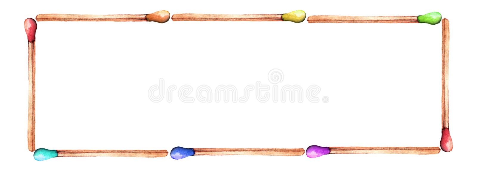Multicolored Matchsticks Stock Illustrations – 17 Multicolored ...