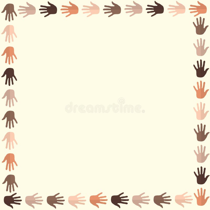 Multicultural Hands Holding Heart Stock Vector - Illustration of decal ...