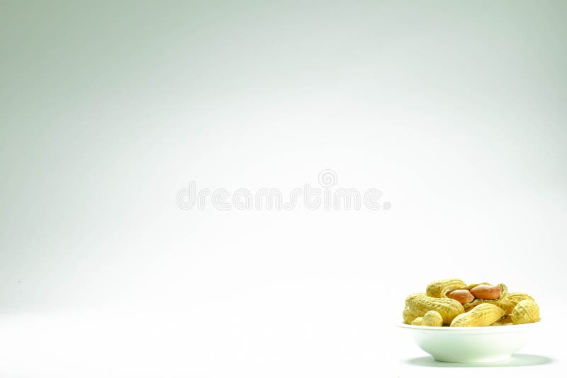Frame Made of Peanut, on a White Background. Stock Photo - Image of ...