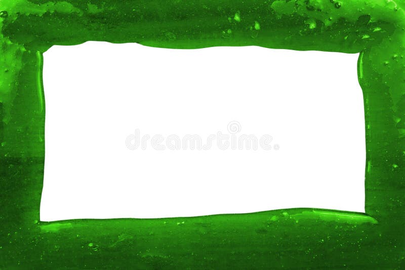 Frame Made from Transparent Green Slime Stock Photo - Image of frame ...