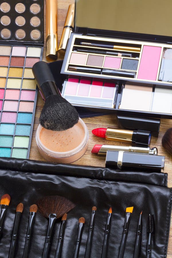 Frame of make up stock image. Image of cosmetics, color - 73628421