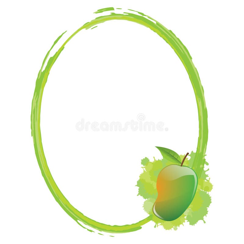 Frame with Mango. Vector Illustration Decorative Design Stock Vector ...