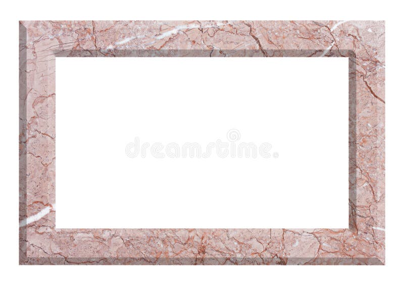 Frame Marble Vintage Isolated on White Background. Stock Photo - Image ...