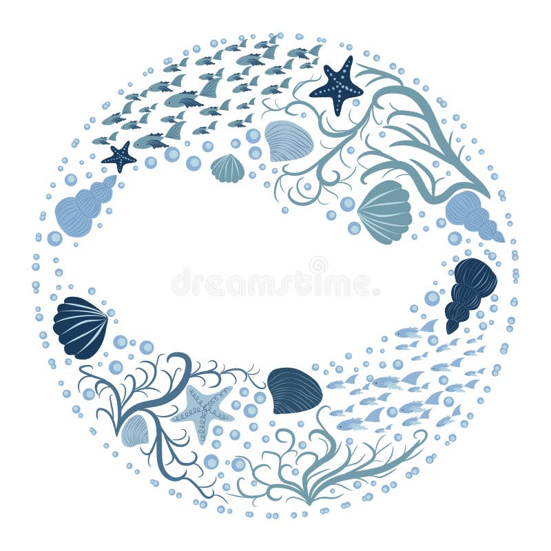 Sea Creatures Border Stock Illustrations – 147 Sea Creatures Border ...