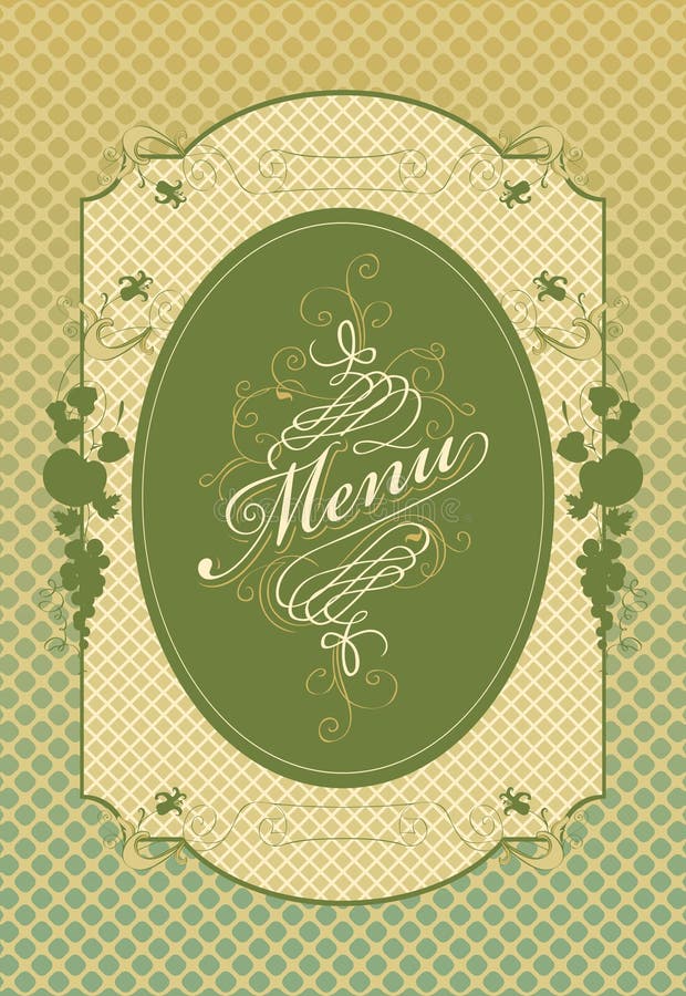 Vintage Graphic Element for Menu Stock Vector - Illustration of ...