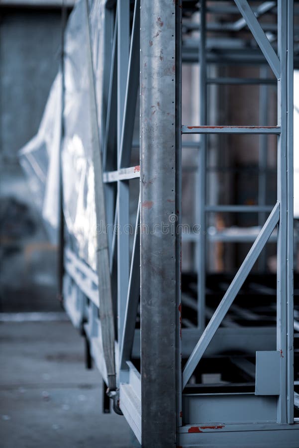 Frame Metal Construction Made of Iron Profile Stock Photo - Image of ...