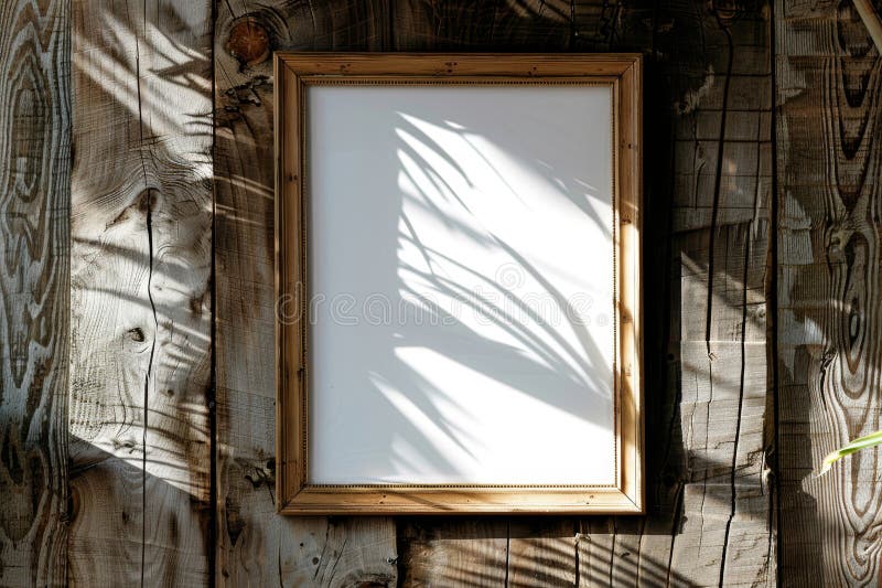 Frame Mockup, Distressed Barn Wall with Rustic Wooden Mockup Frame ...