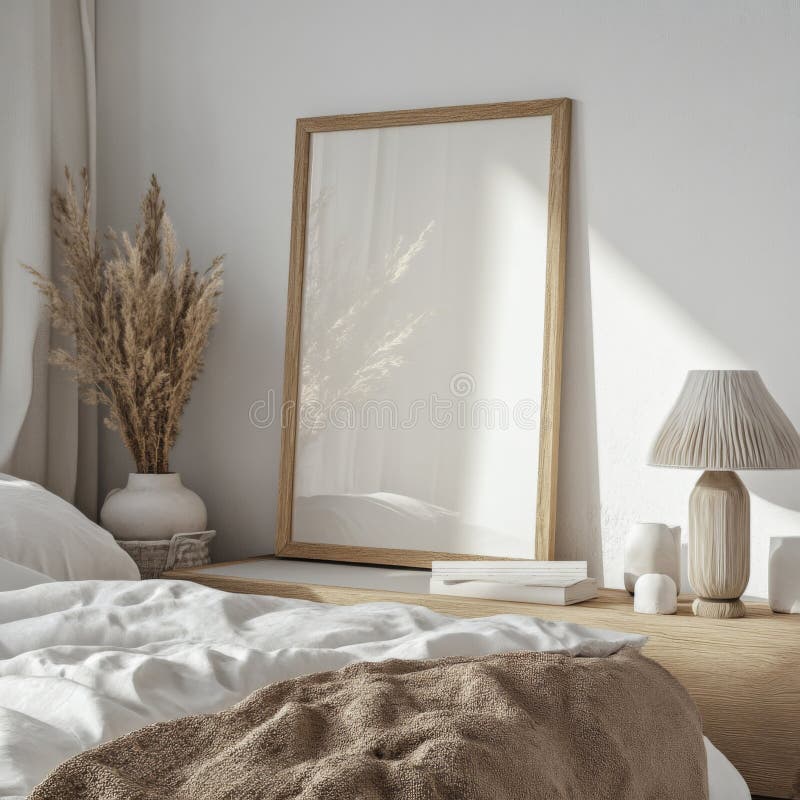 Frame Mockup - White Background Stock Illustration - Illustration of ...