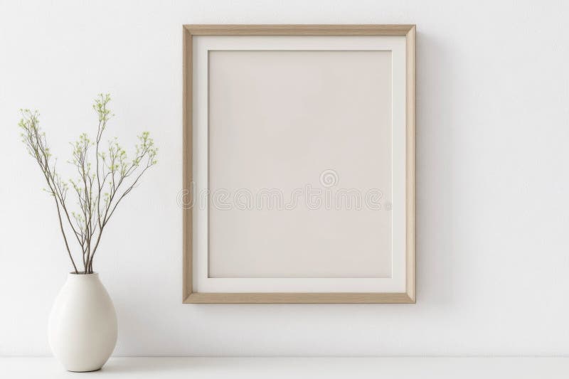 Frame Mockup - White Background Interio,Isolated Frame, Close Up Stock ...