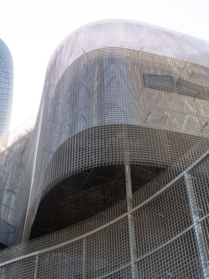 Frame of Modern Building Made of Bended Sheets of Welded Wire Mesh at ...