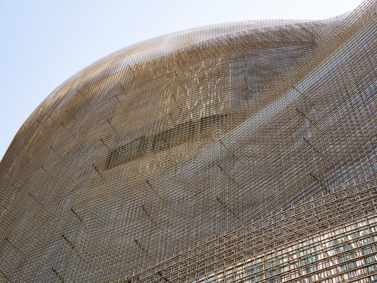 Frame of Modern Building Made of Sheets of Bended Welded Wire Mesh at ...
