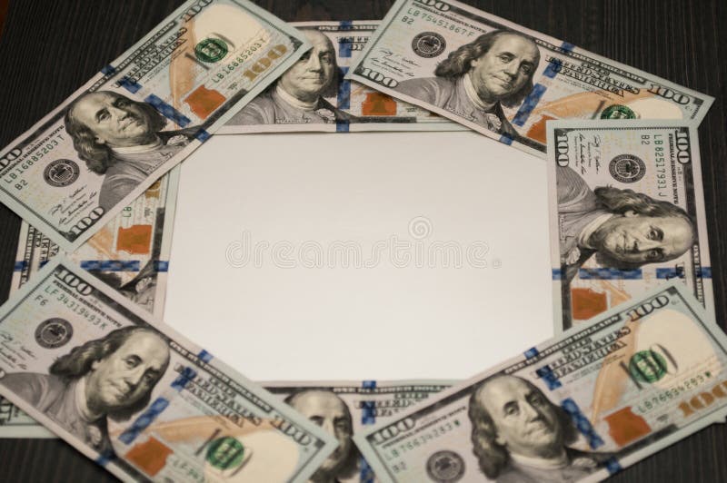 The frame of money stock image. Image of banking, dollar - 119035335