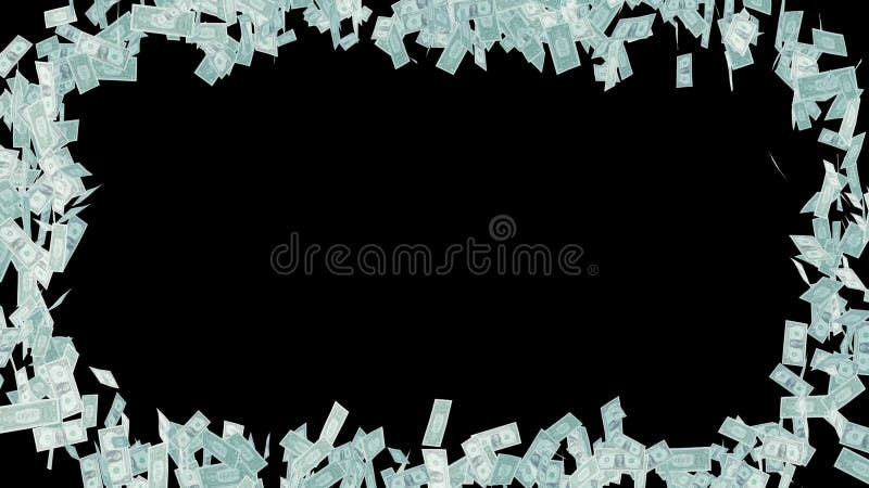 A Frame of Money is Falling from the Sky Stock Video - Video of cash ...