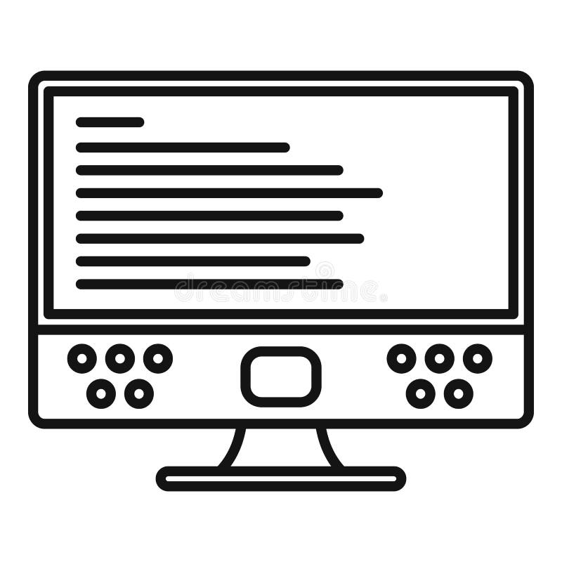 Frame Monitor Icon Outline Vector. Pc Screen Stock Vector ... Frame Monitor Icon Outline Vector. Pc Screen Stock Vector ...
