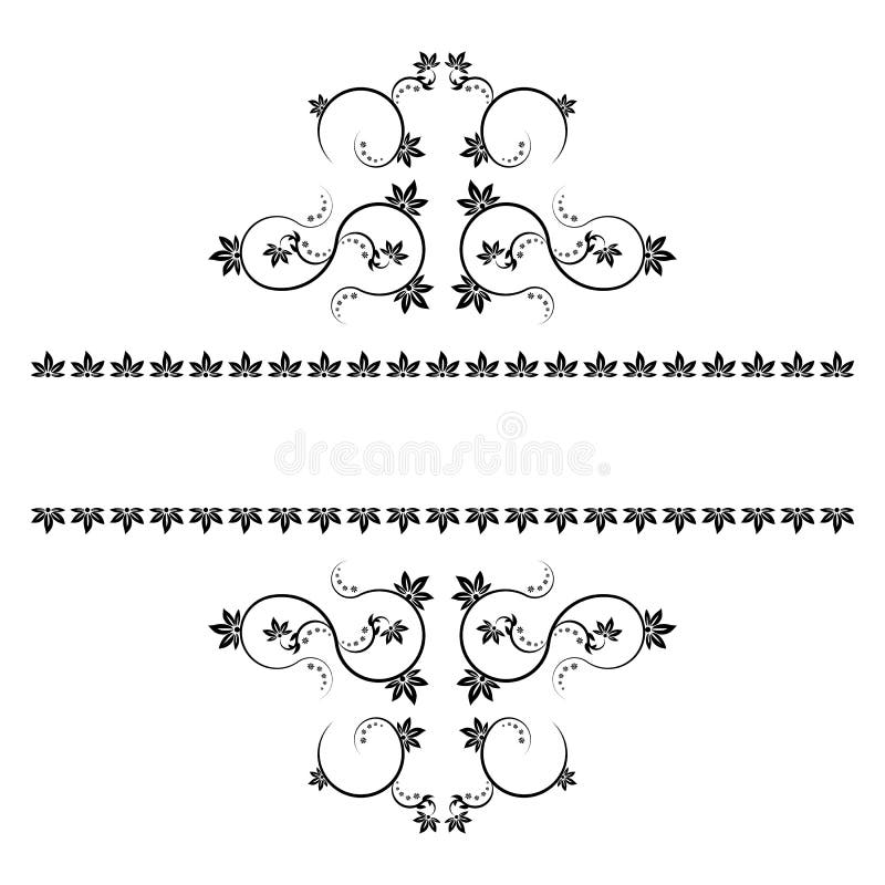 Frame with Monograms for Design and Decorate. Stock Vector ...