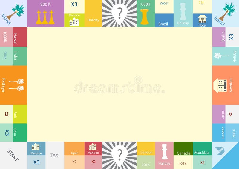 Monopoly board template colors - snoana