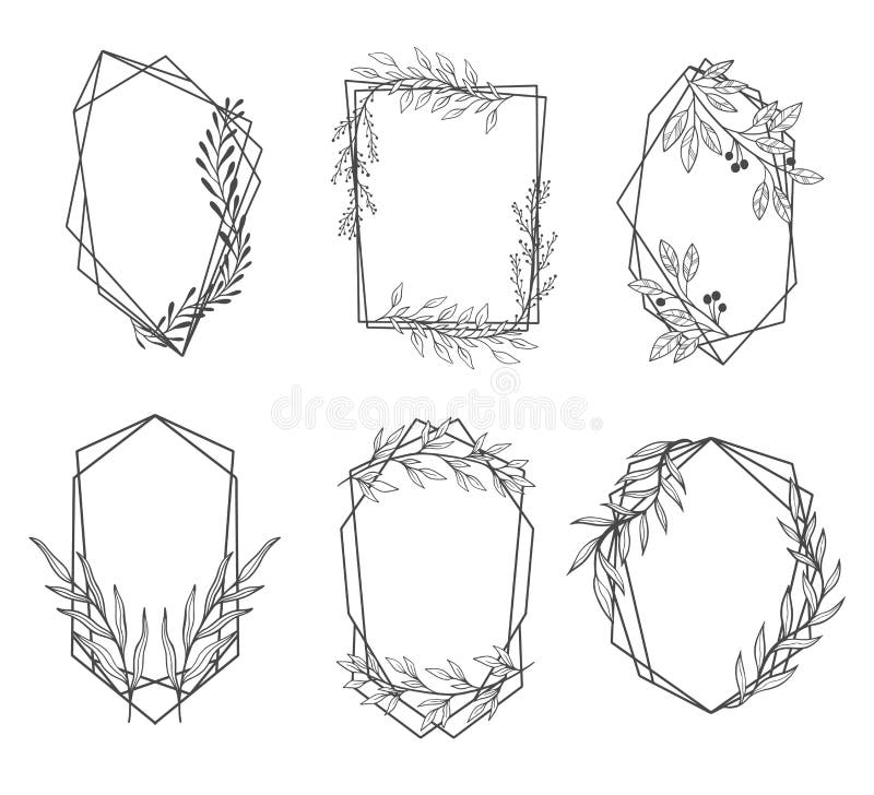 Frame Naturel Flora. Wreath Branch Line Elegant Stock Vector ... Frame Naturel Flora. Wreath Branch Line Elegant Stock Vector ...