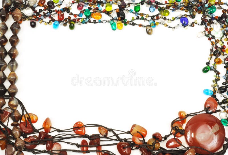 Jewelry border stock image. Image of necklace, engagement - 16612819