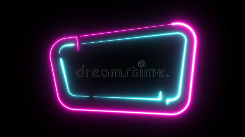 Frame Neon Commercial Advertising Background Neon Frame Background ...