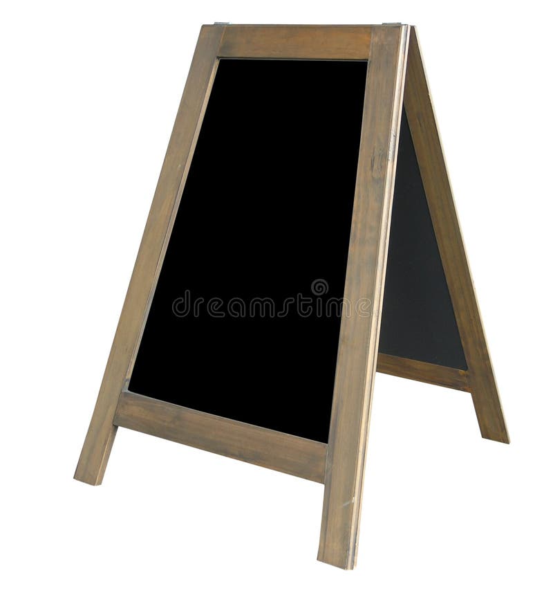 A Frame Notice Board stock photo. Image of text, white - 3907970