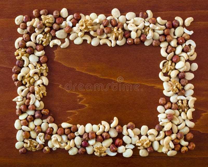 Frame with nuts stock photo. Image of cashews, bowl, nuts - 14984566