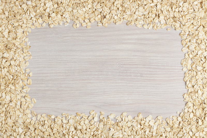 Frame of oat flakes stock photo. Image of heap, diet - 101500680