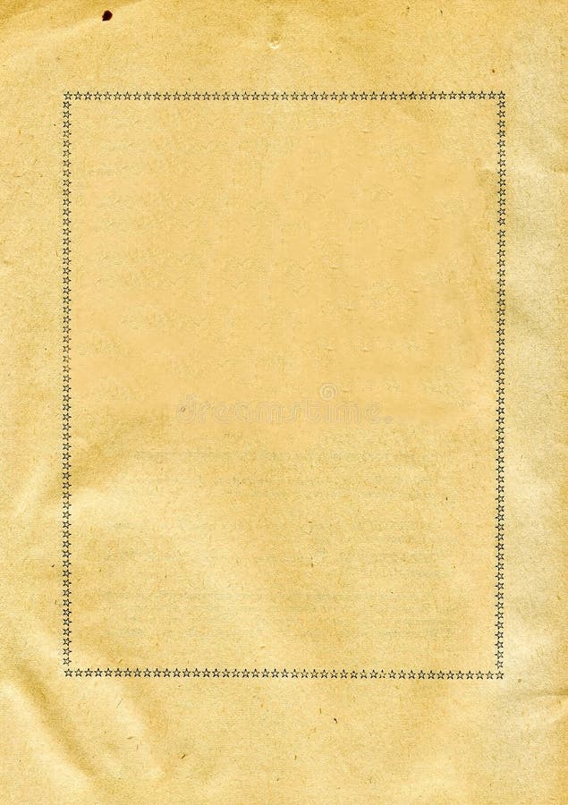 Frame on old paper stock photo. Image of brown, color - 7151736