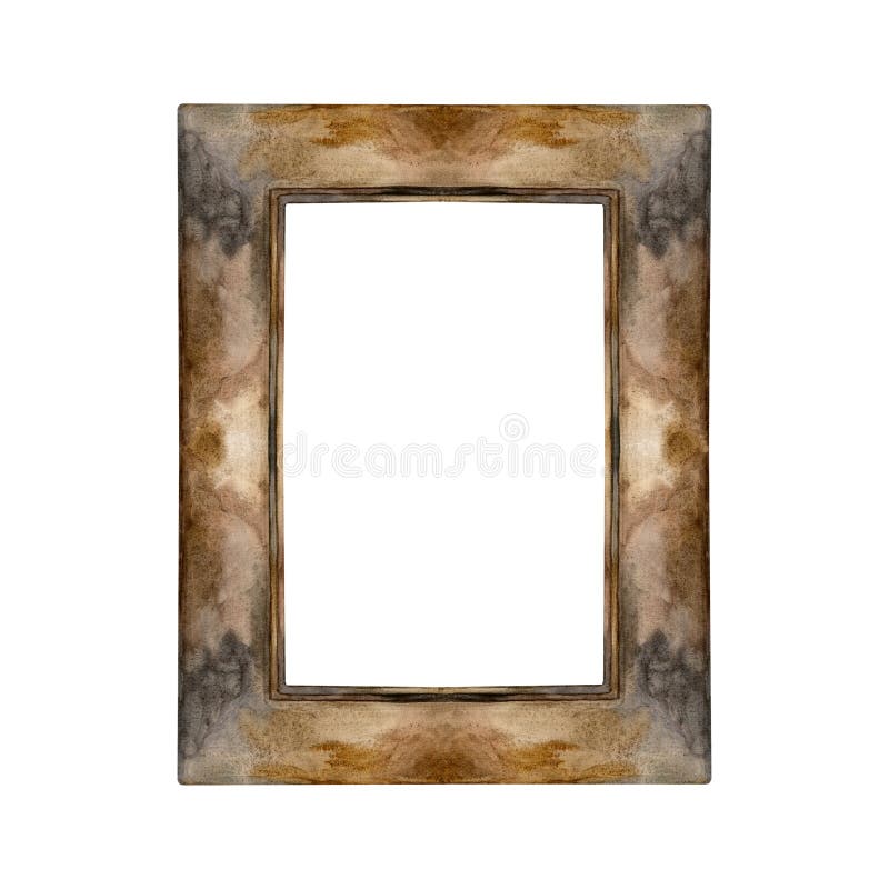 Frame. Old Vintage Vertical Rectangular Frame. Design Element Use for ...