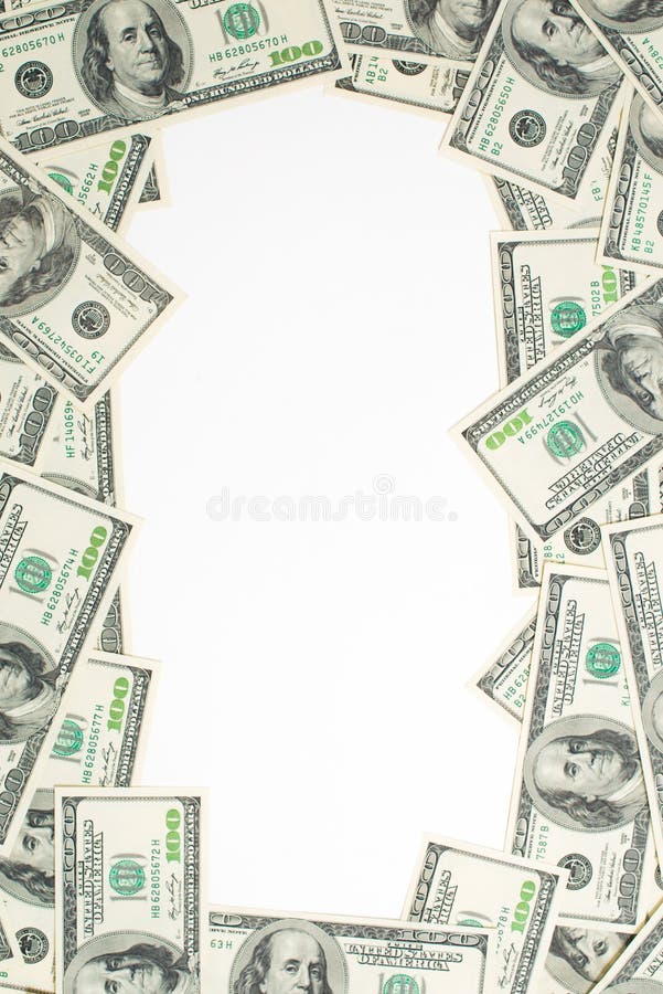 A Frame of One Hundred Dollar Bills. the Skeleton of the Dollar Stock ...