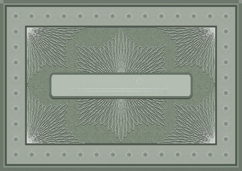 Frame with an Openwork Pattern for Official Document Stock Illustration ...