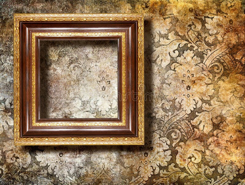 Frame over muur stock foto. Image of bruin, foto, donker - 7764876