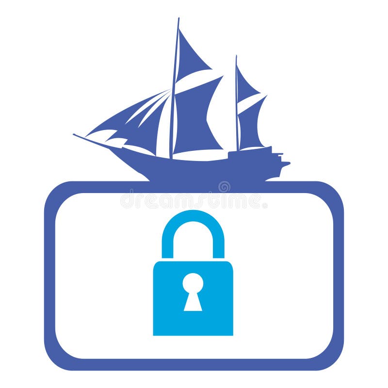 Frame with Padlock. Vector Illustration Decorative Design Stock Vector ...