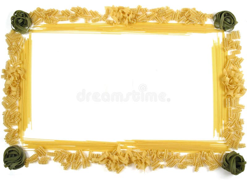 Frame of pasta stock image. Image of cookbook, tasty, space - 1703339
