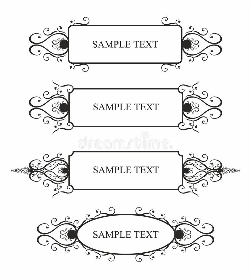 Frame pattern stock vector. Illustration of floral, vintage - 27235409