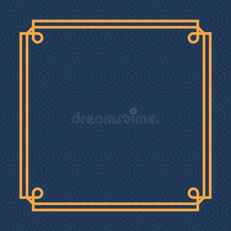Frame in a pattern stock vector. Illustration of background - 227259286