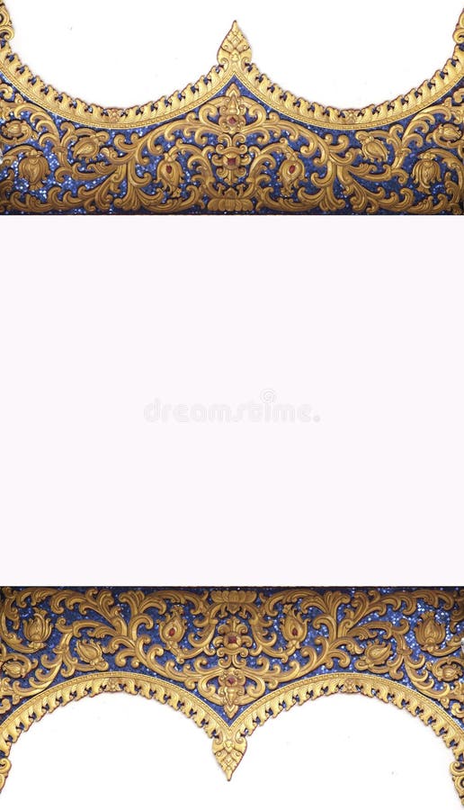 Frame of the Pattern of the Temple Stock Illustration - Illustration of ...