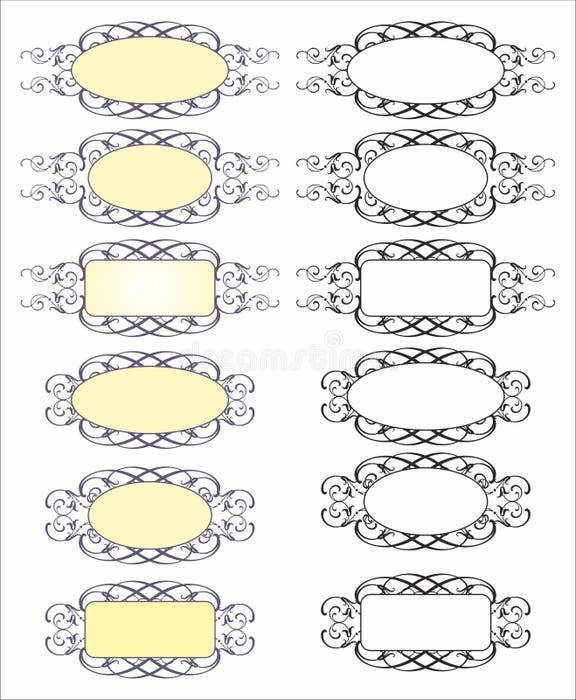 Frame pattern stock vector. Illustration of black, element - 30970489