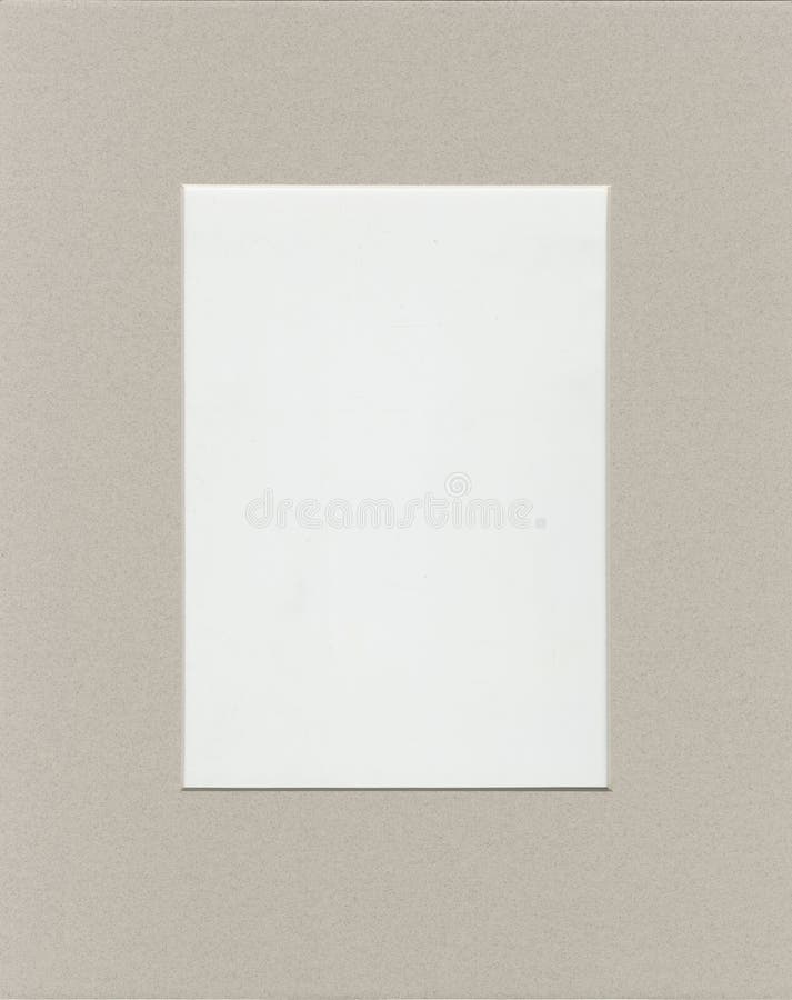 Frame for Photo or Text from Cardboard Mat with Bevel Cut Stock Photo ...