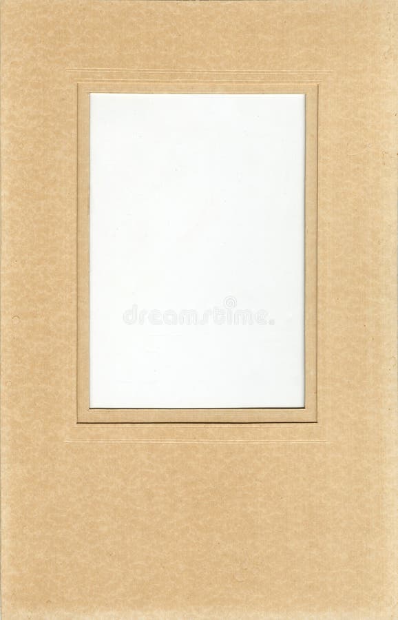 Frame For Photo Or Text From Cardboard Mat With Bevel Cut Stock Image ...