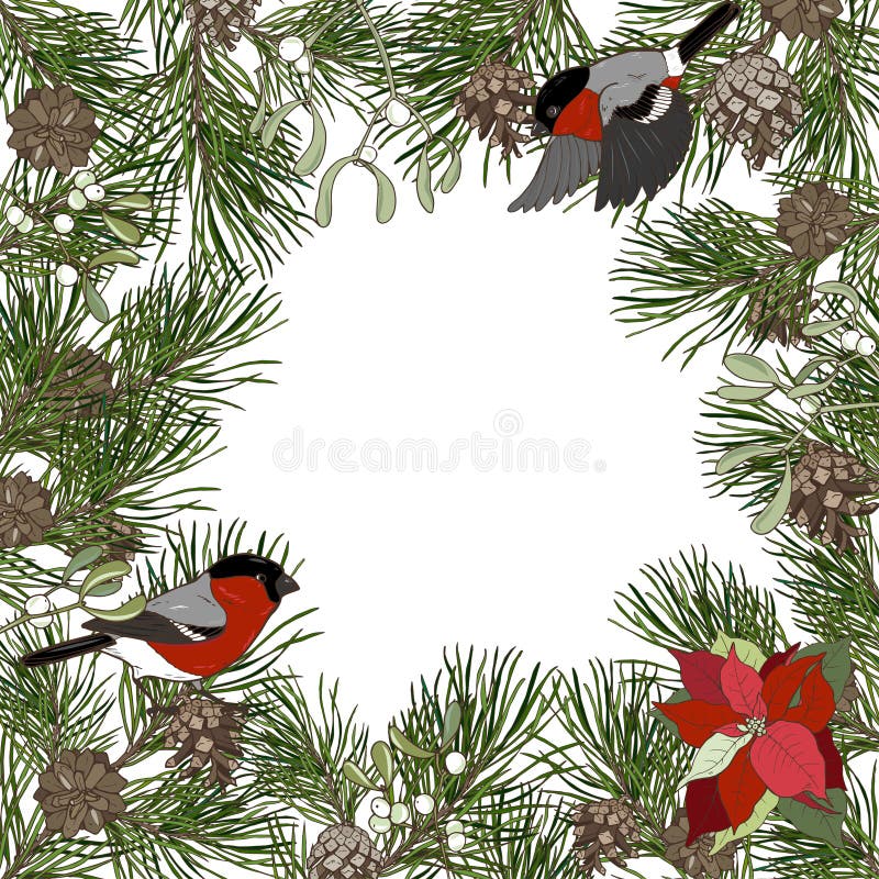 Birds on branches stock vector. Illustration of abstract - 64257898