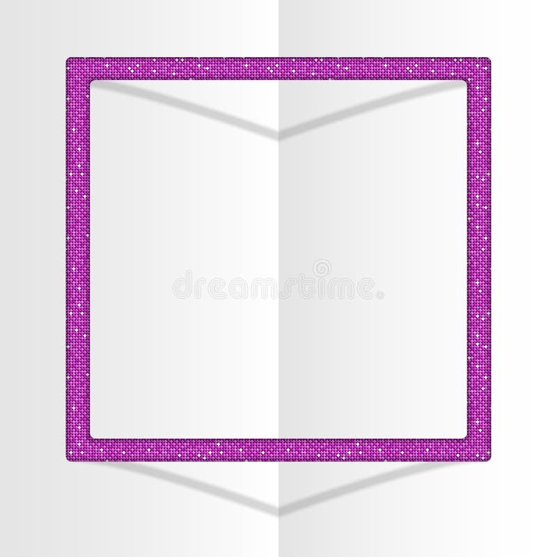 Frame Pink Sequins Square. Glitter, Sparkle. Stock Vector ...