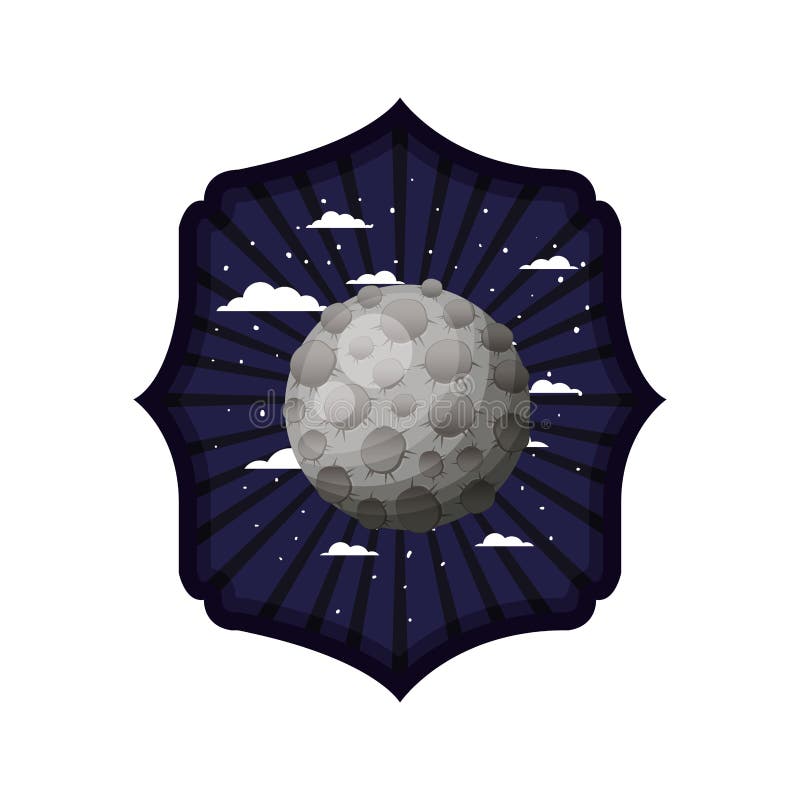 Frame with Planet of the Solar System Stock Vector - Illustration of ...