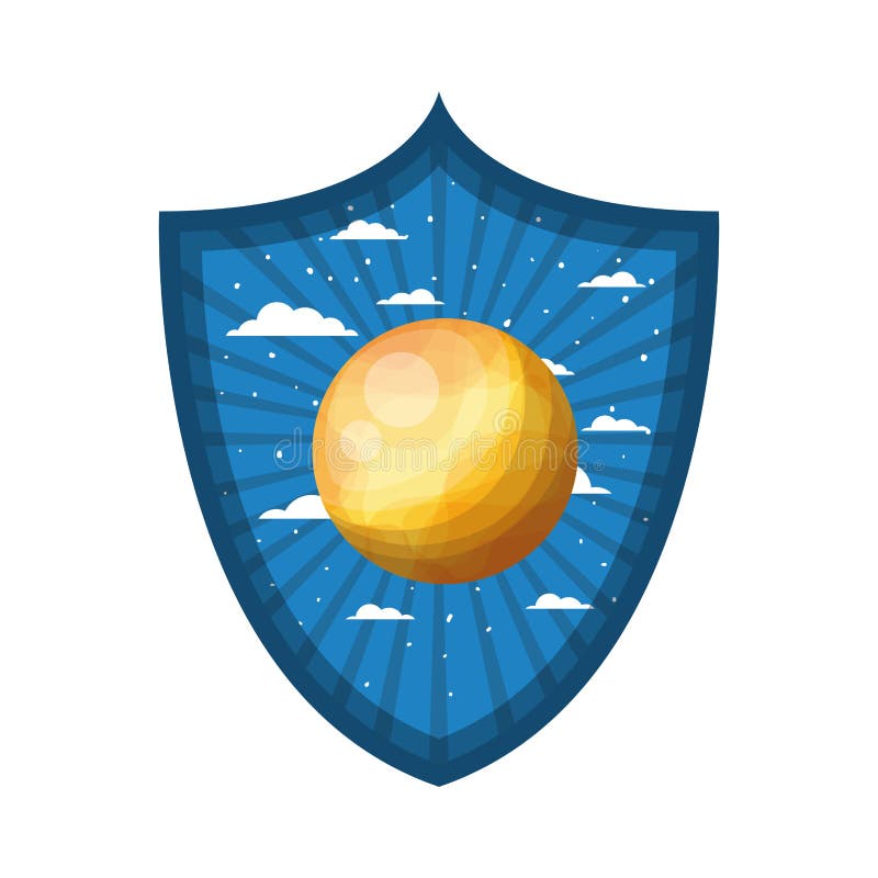 Frame with Planet of the Solar System Stock Vector - Illustration of ...