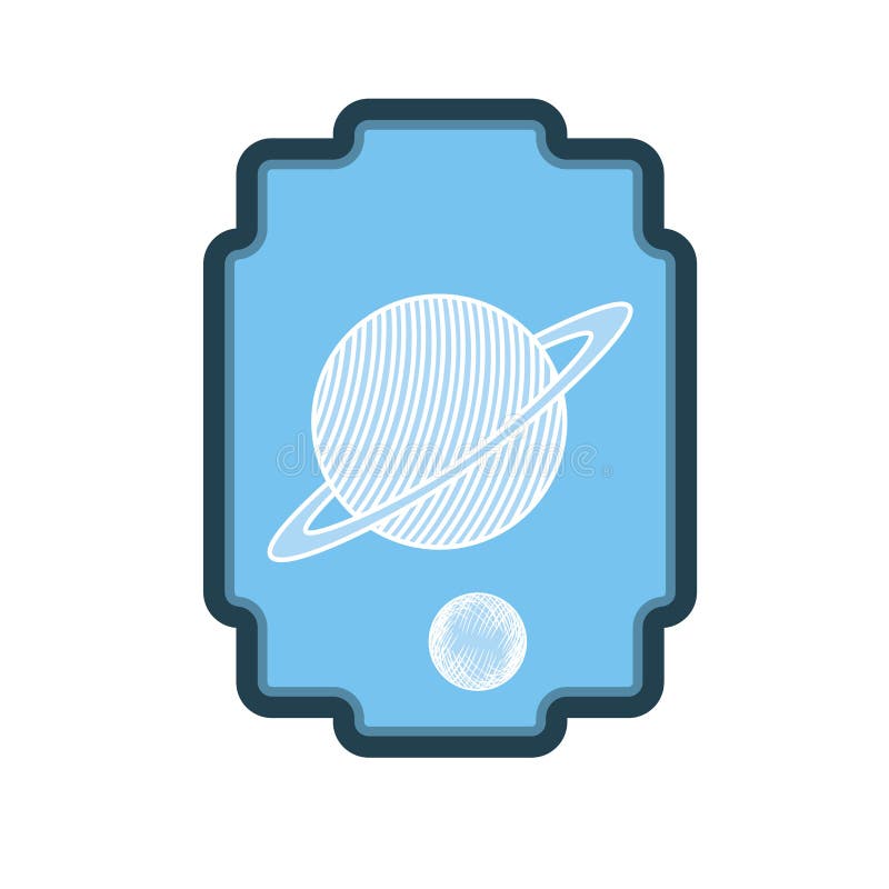 Frame with Planet of the Solar System Stock Vector - Illustration of ...
