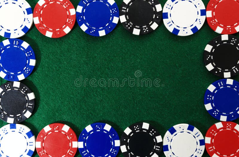 Frame with poker chips stock photo. Image of frame, table - 6660936